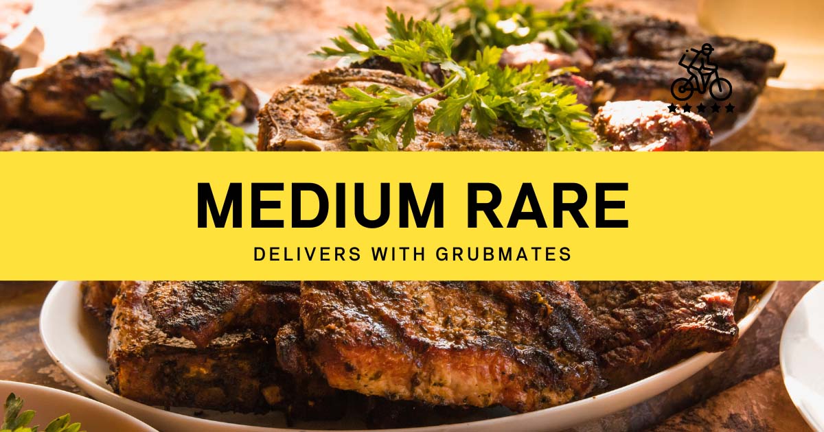 Food delivery (Medium Rare Steakhouse, Tamarin Black River)